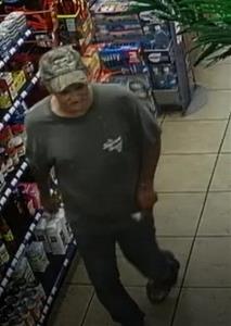 Car battery thief sought